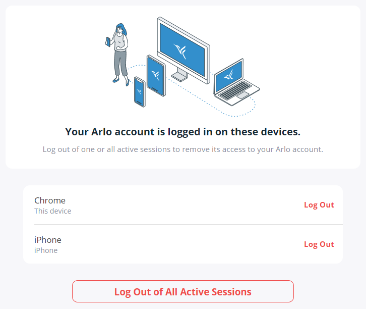 In the confirmation pop-up, tap or click Log Out