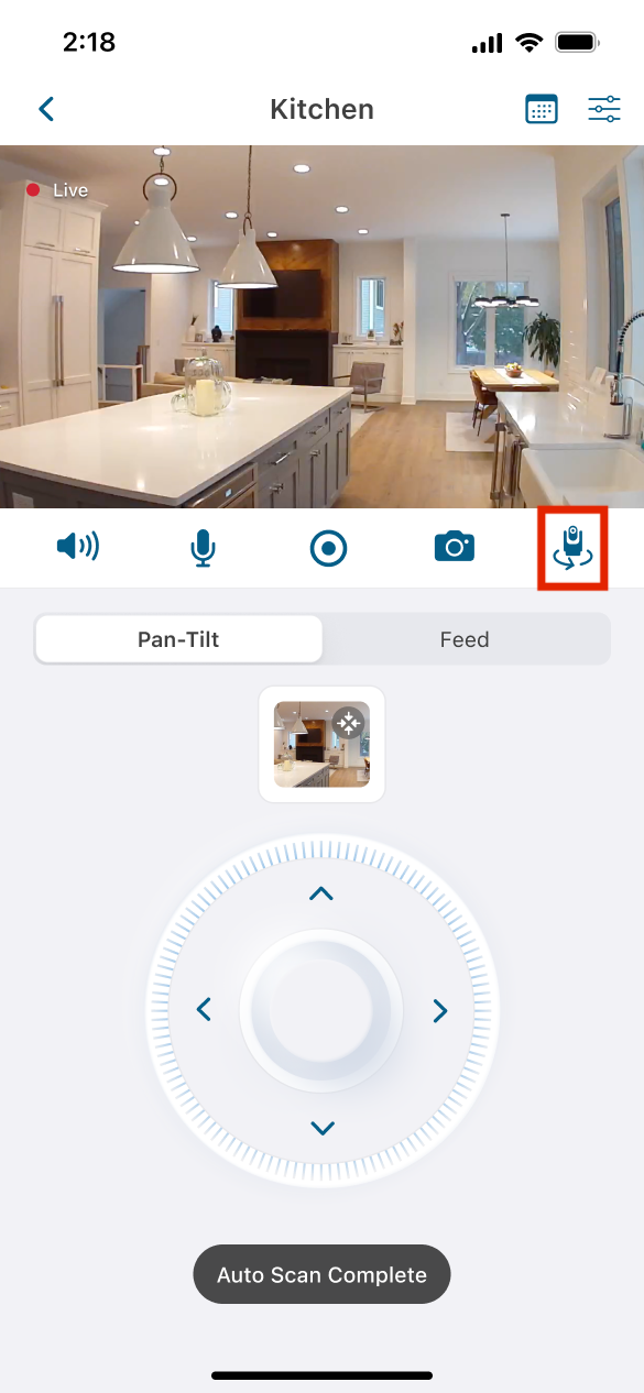 What is Auto Scan and how does it work with Arlo Essential Pan Tilt ...