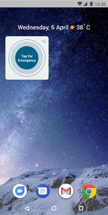 How do I add an Arlo Safe widget to my Android device home screen?